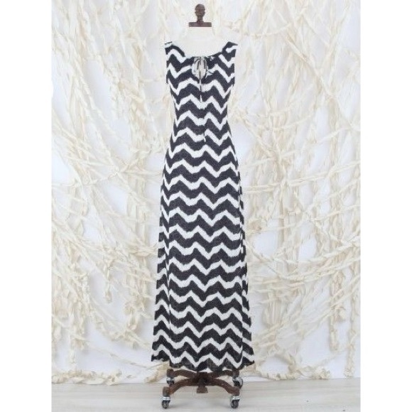Altar'd State | Dresses | Altard State Chevron Words Burnout Maxi Dress ...